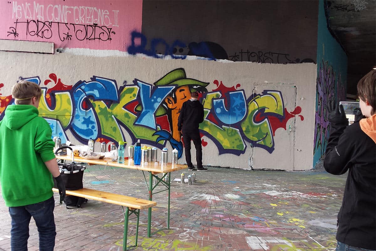 Graffiti Kindergeburtstag "Lucky Luc" | Graffiti-Stuttgart.de