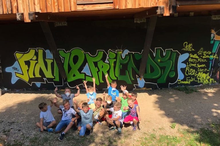 Graffiti Kindergeburtstag "FINN& FRIENDS" - Graffiti-Stuttgart.de